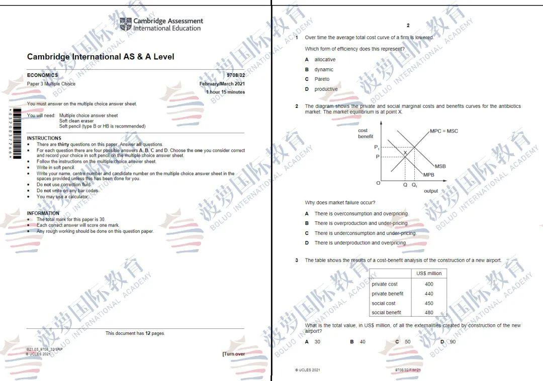 Alevel经济真题答案PDF电子版下载！【高清版本】 - 知乎