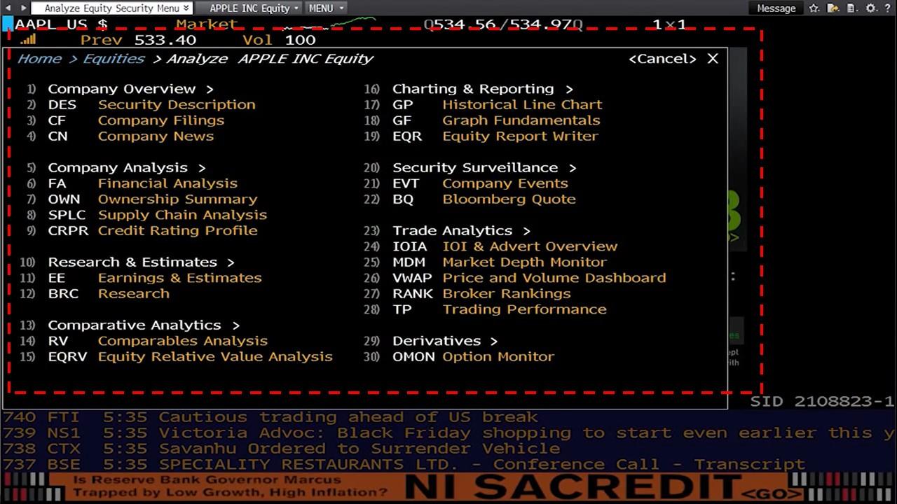 彭博终端Bloomberg的常用代码 - 知乎
