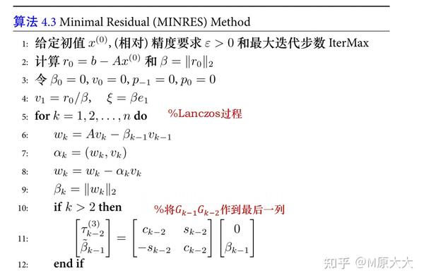 MINRES算法 - 知乎