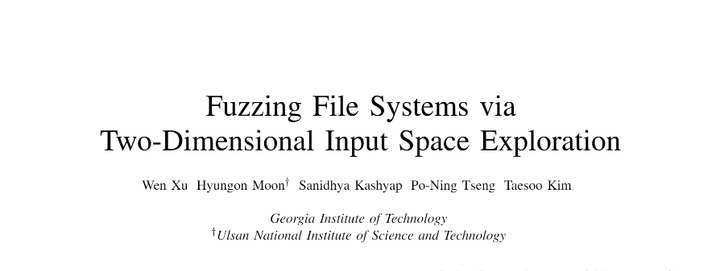 跟着白泽读论文丨Fuzzing File Systems via Two-Dimensional* - 知乎