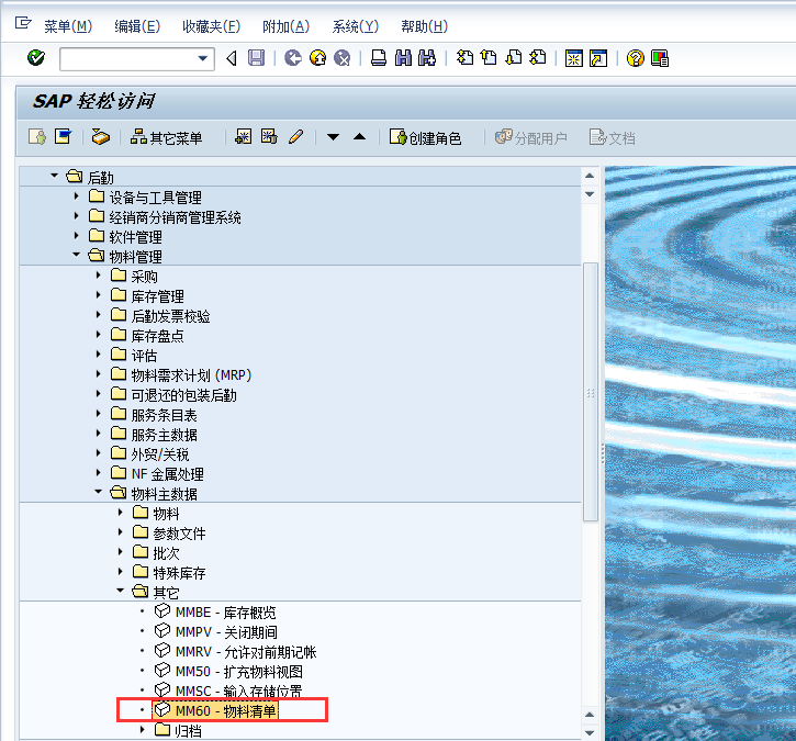 SAP中 查询物料清单 MM60 - 知乎