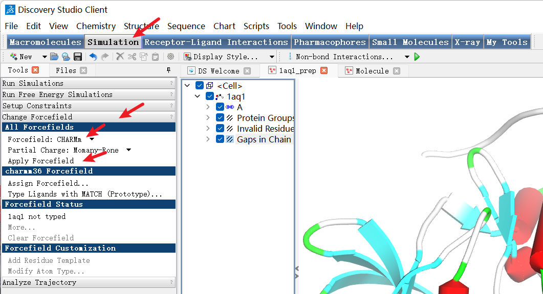 Discovery Studio教程技巧篇：蛋白-配体结合自由能的计算 - 知乎