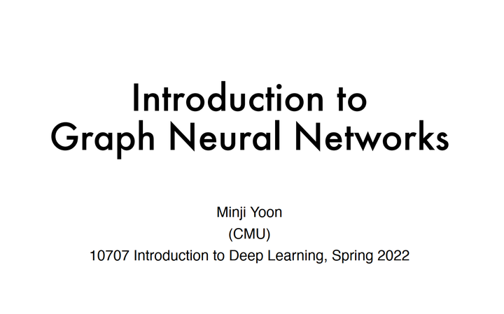 CMU-10707 第十二讲 图神经网络简介 - 知乎