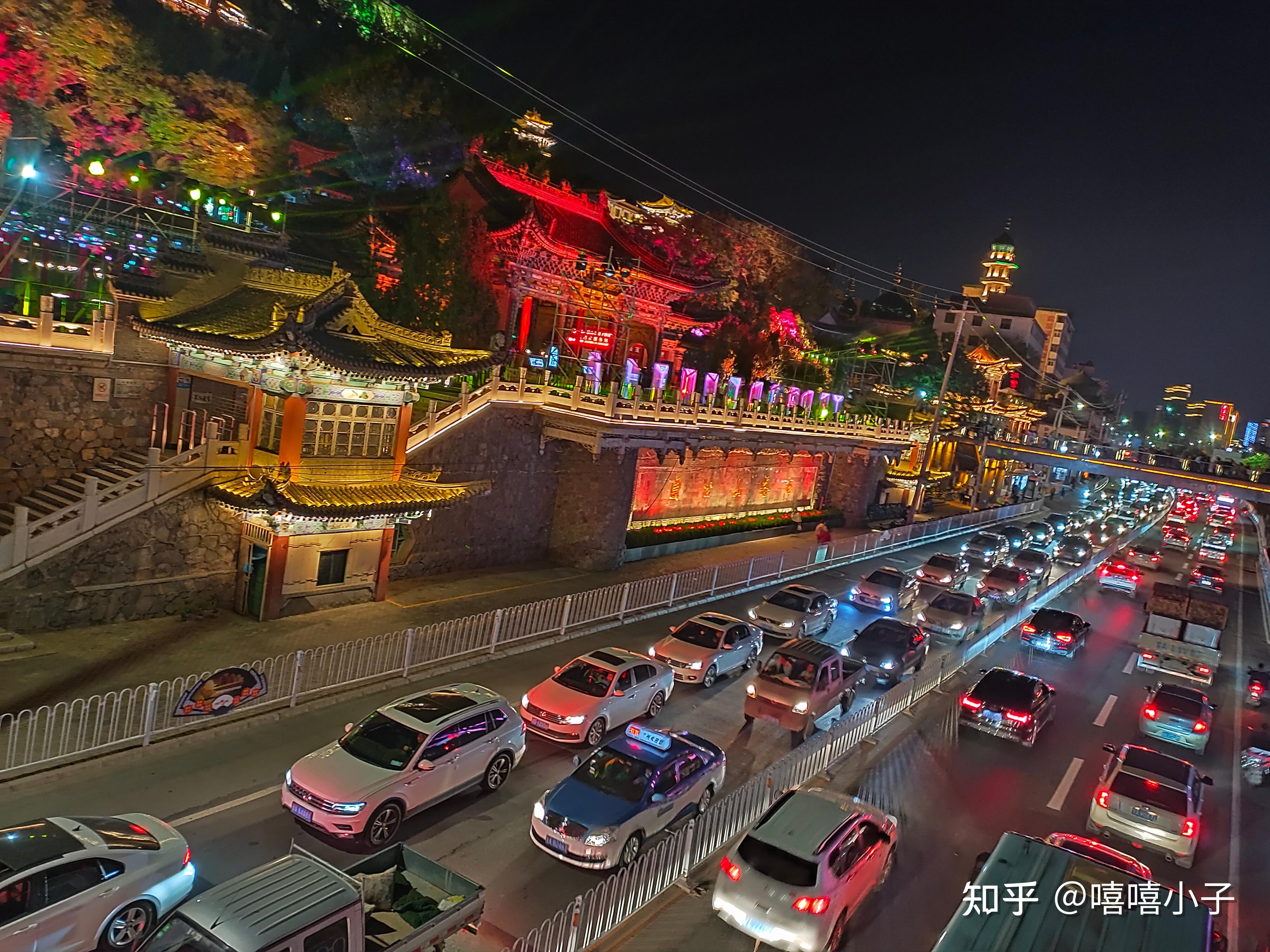 兰州白塔夜景 知乎