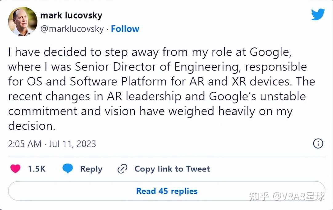 谷歌XR操作系统总监离职;小派Crystal上市;Meta险些取消VR一体机 - 知乎