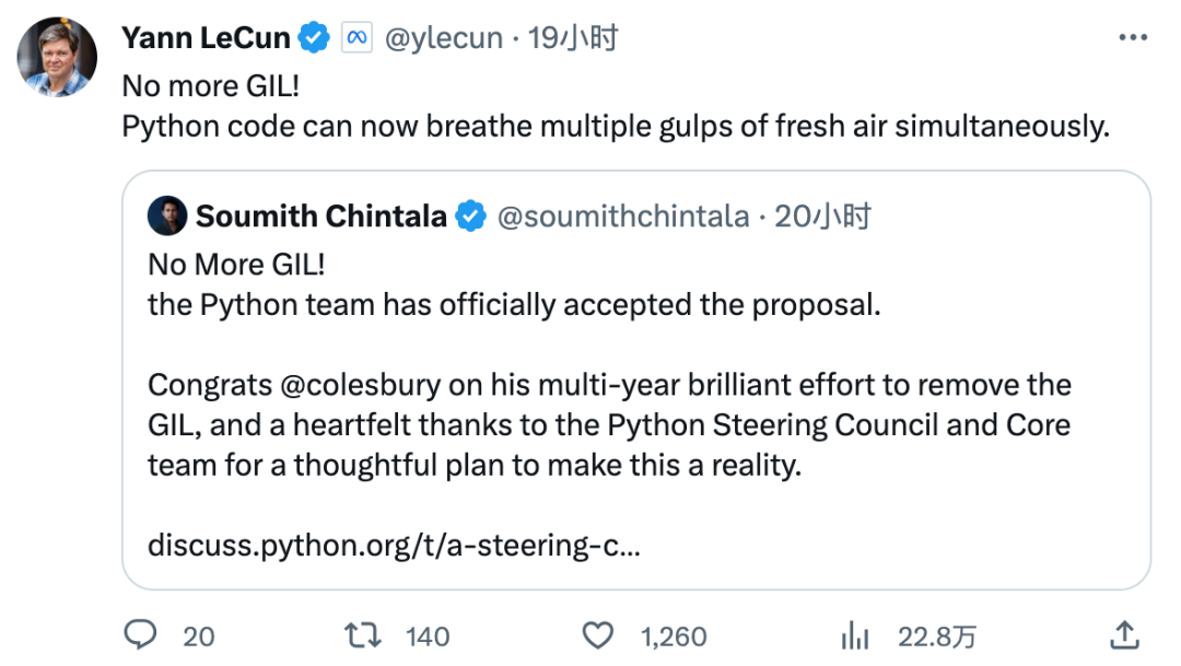 Python社区变天：可去除全局解释器锁GIL，真正多线程要来了 - 知乎