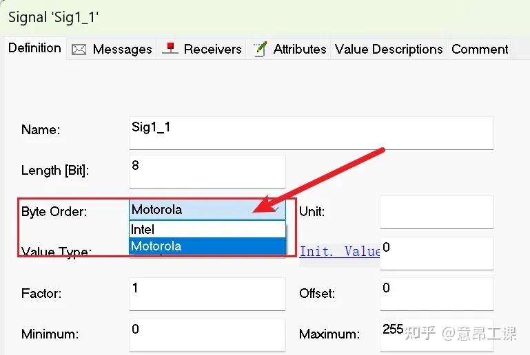 DBC 中的 Intel 与 Motorola 格式 - 知乎