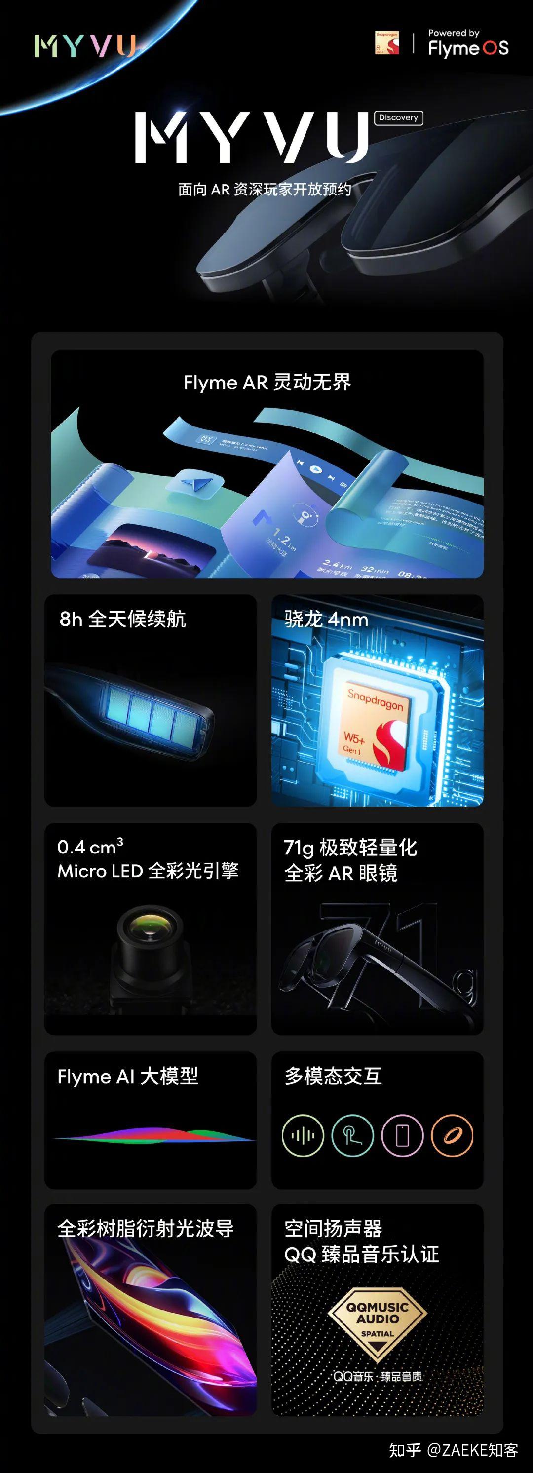 星纪魅族MYVU发布MYVU Discovery AR眼镜，预售价9999元 - 知乎