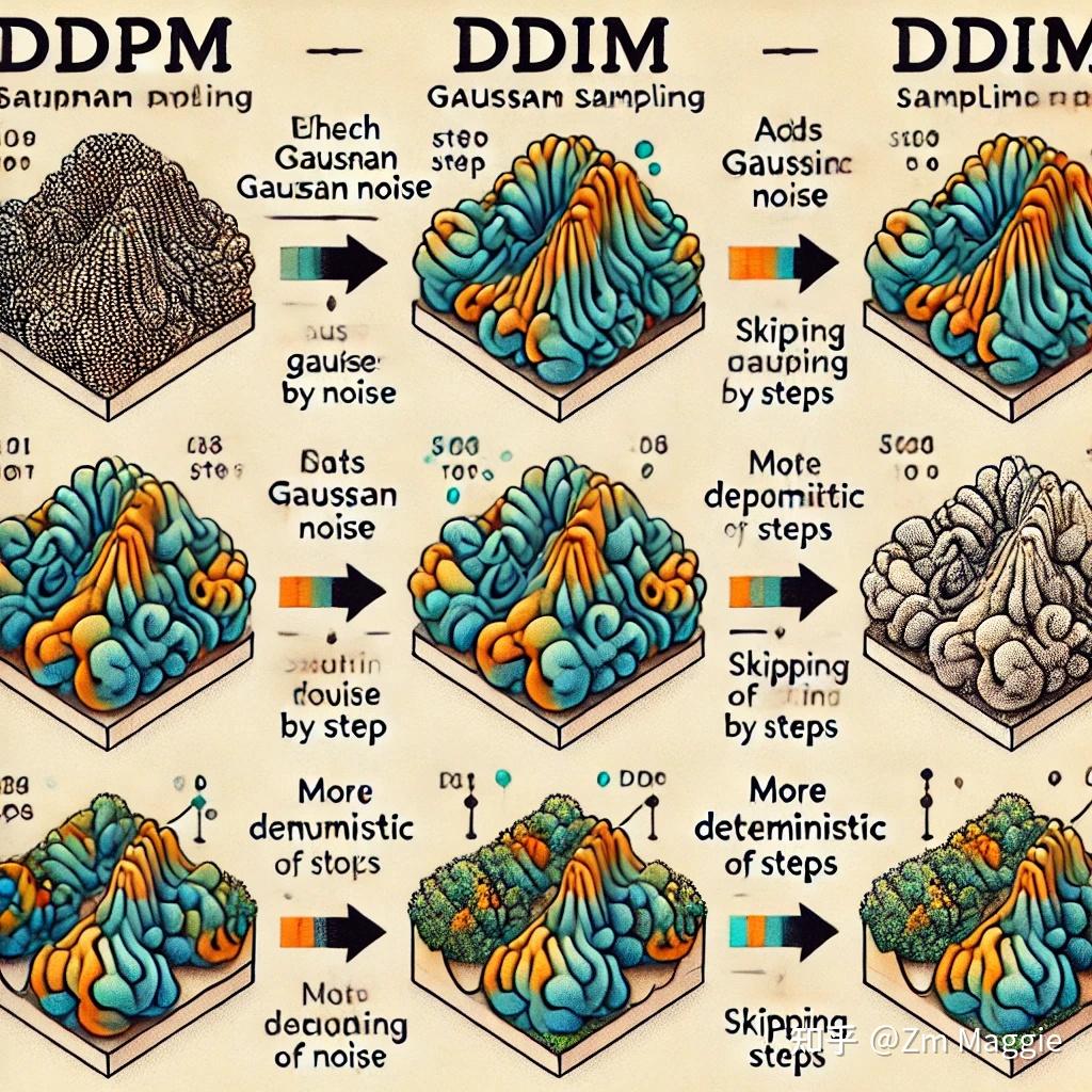 和DDPM相比，DDIM为什么去掉了噪声就可以加速采样了？ - 知乎