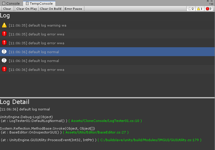 摸一个简单的Unity Log Console (2) - 知乎