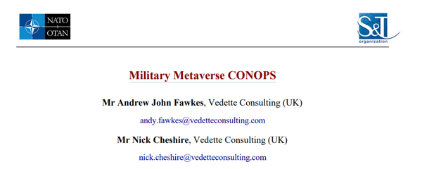 推荐！《军事元宇宙作战概念（CONOPS）》【完整译文】2022最新13页技术报告，北约科学和技术组织（STO） - 知乎