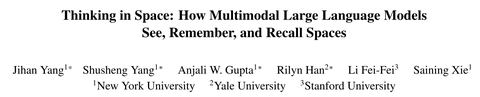 纽约大学最新！Thinking in Space：多模态大语言模型如何感知、记忆和回忆空间 - 知乎