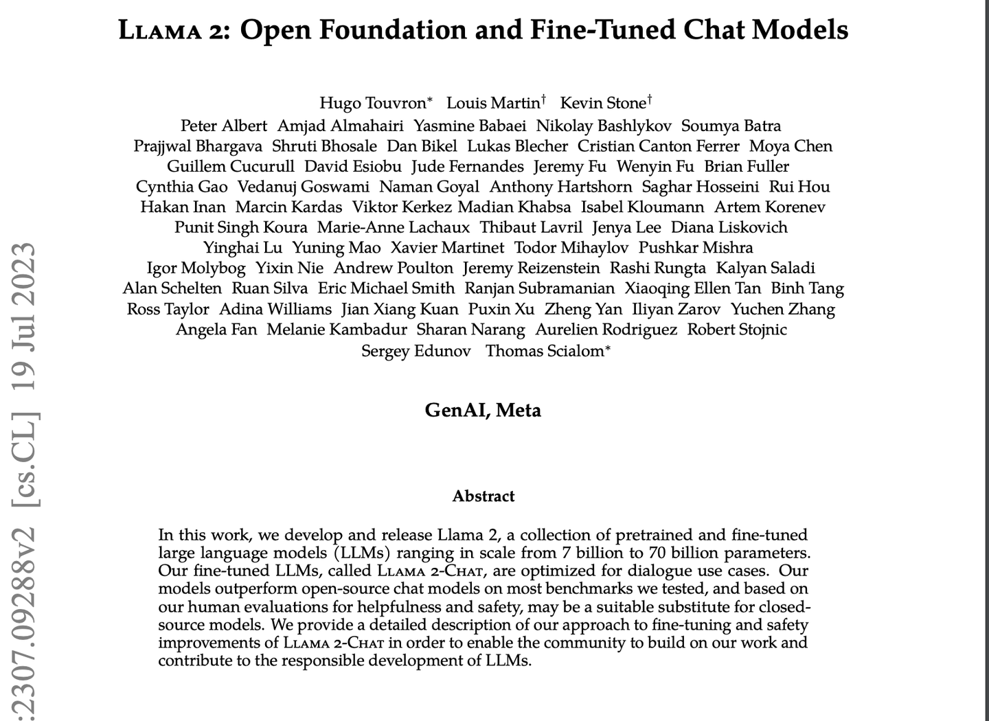 论文精读：Llama 2: Open Foundation and Fine-Tuned Chat Models - 知乎