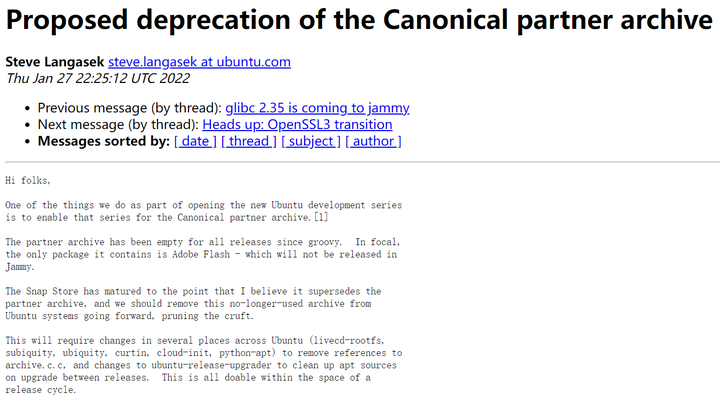 Ubuntu 计划弃用 Canonical Partner 存储库 - 知乎