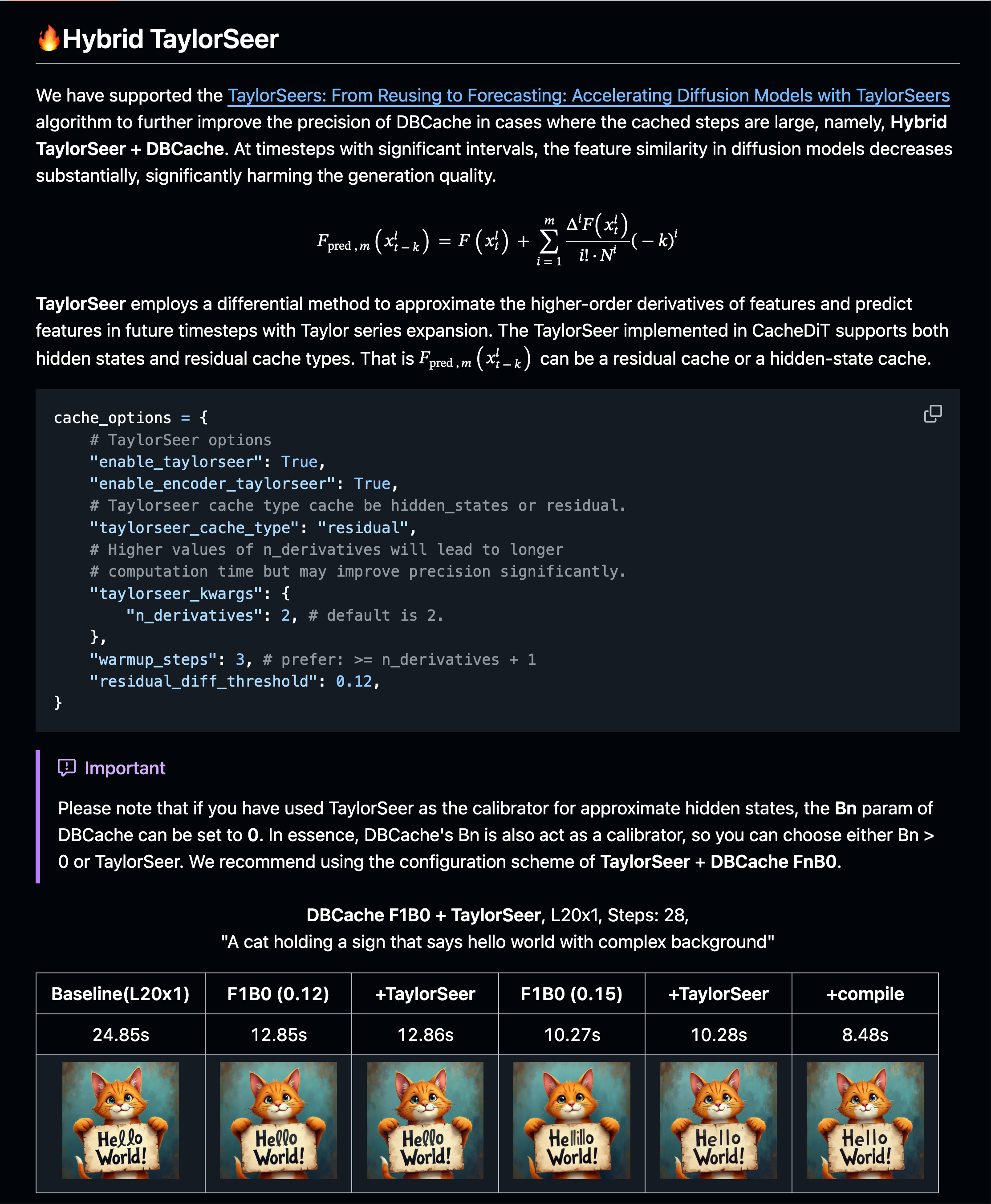 [Diffusion推理]📚Cache加速-TaylorSeer算法简析 - 知乎