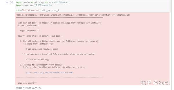 cuDF安装教程 - 知乎