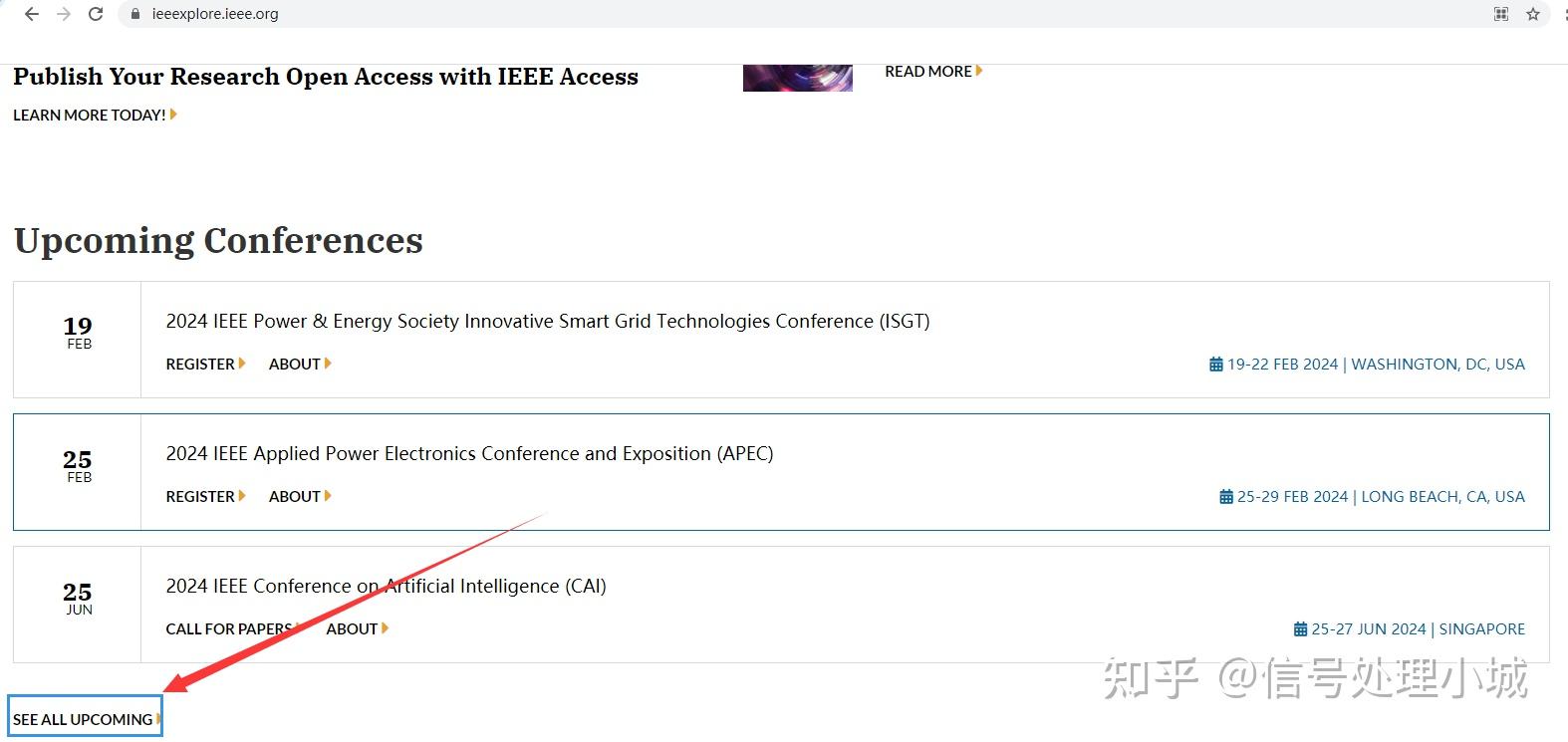 查看最近举办的IEEE会议 - 知乎