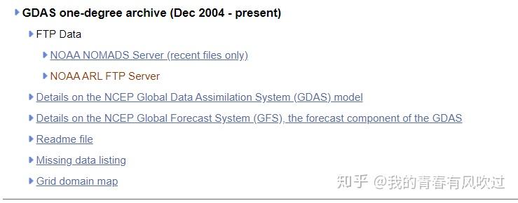 HYSPLIT模型的数据下载 - 知乎