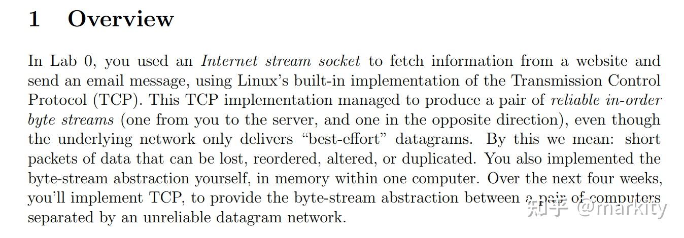 入坑CS144: lab1全流程贯穿 - 知乎