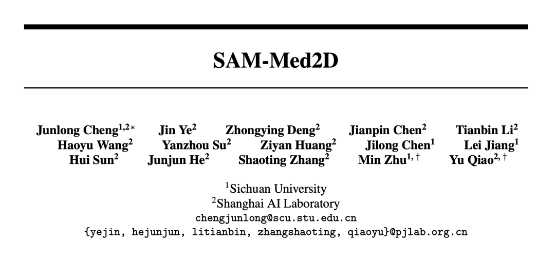 SAM-Med2D：打破自然图像与医学图像的领域鸿沟，医疗版 SAM 开源了！ - 知乎