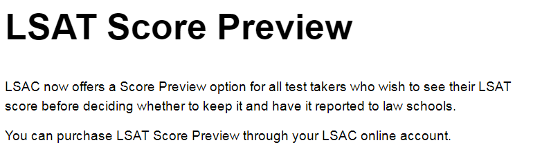关于分数预览，Score Preview你需要知道这些！事关所有LSAT考生 - 知乎