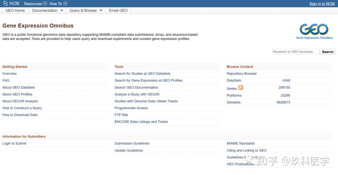GEO入门教程 | 如何利用GEO数据库筛选适合自己的数据集 - 知乎