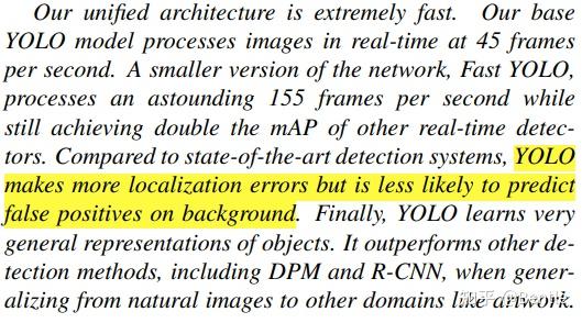 论文精读之YOLOv1（You Only Look Once:Uniﬁed, Real-Time Object Detection） - 知乎