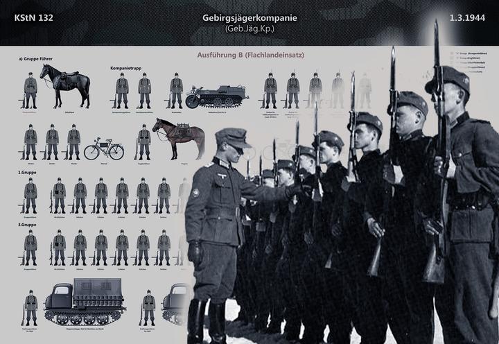 德军44年型山地猎兵师 — 山地猎兵连“平原版” (KStN 132 Ausf.B) 1944.3.1 - 知乎