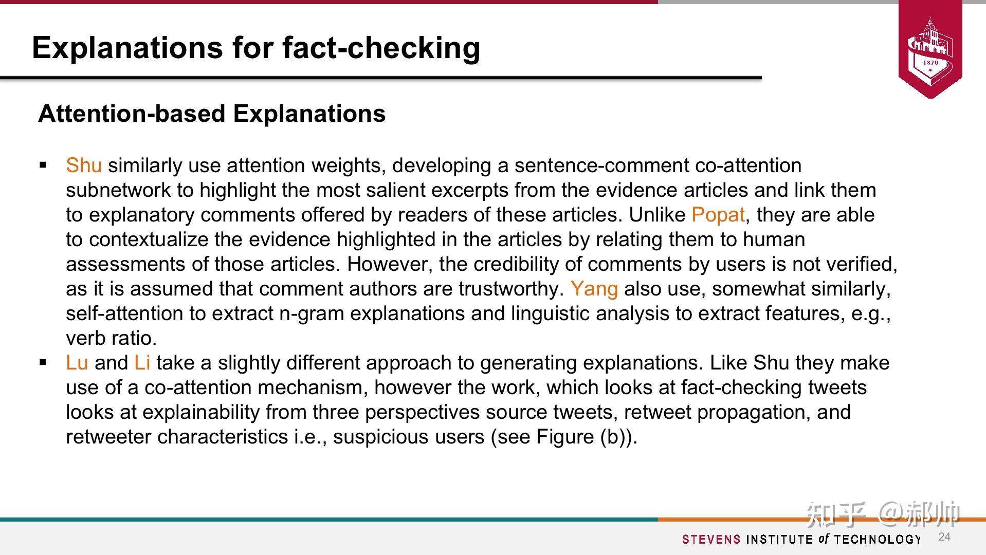 Explainable Automated Fact-Checking: A Survey 阅读 - 知乎