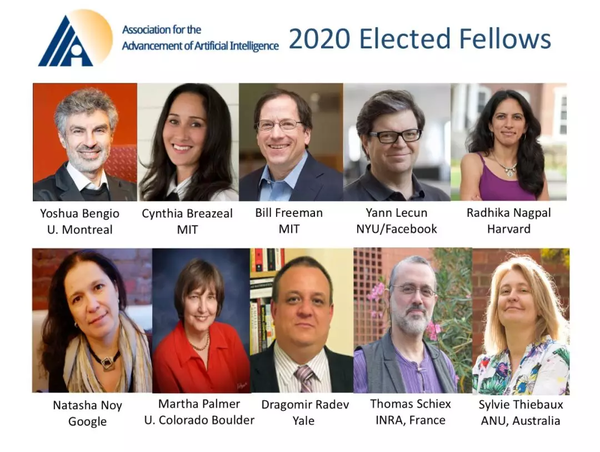 深度学习三巨头齐聚AI「名人堂」，Bengio、Lecun「补选」2020 AAAI Fellow - 知乎