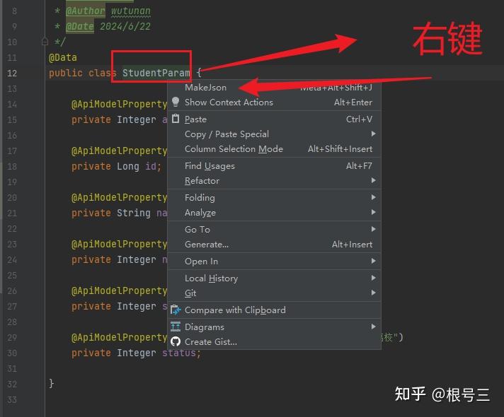 java的pojo对象转Json串的idea工具 - 知乎