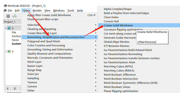 MeshLab创建实体线框 - 知乎