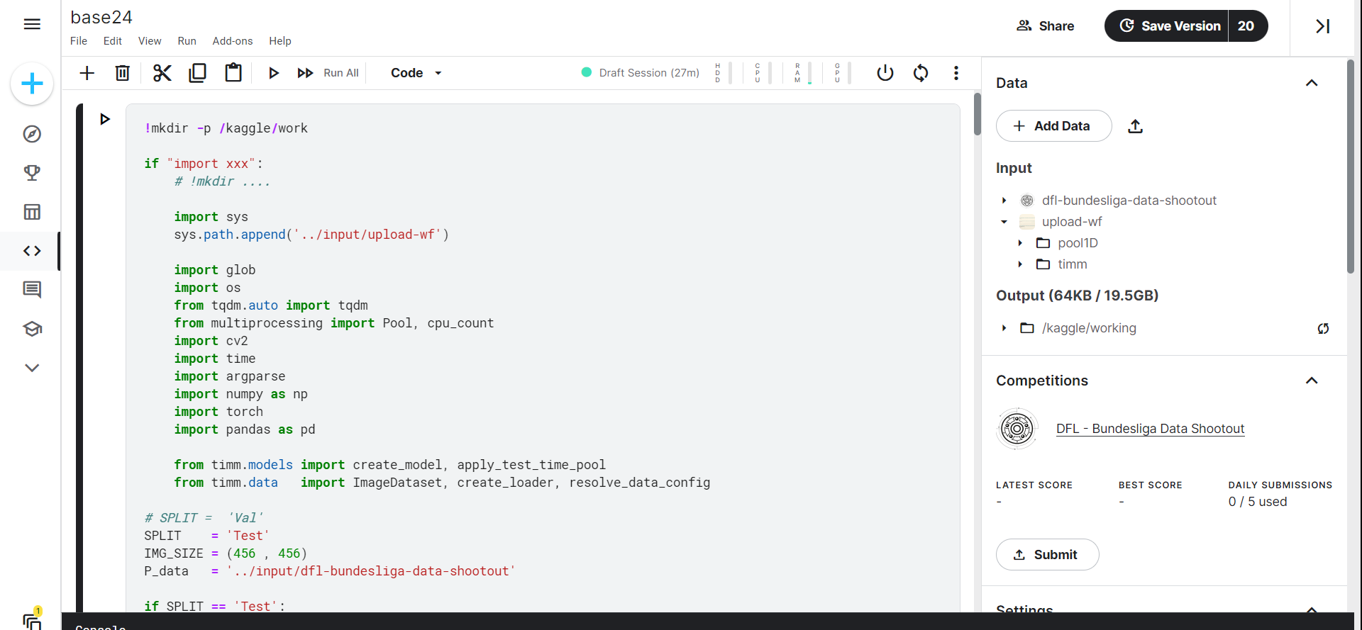 kaggle提交代码算分 - 知乎