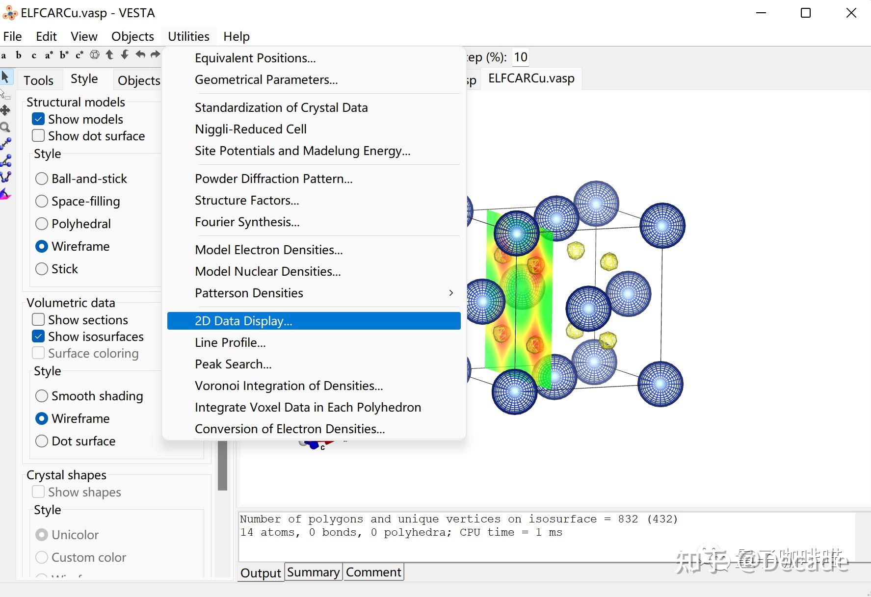 VASP从入门到入土：电子局域函数(ELF)的计算 - 知乎
