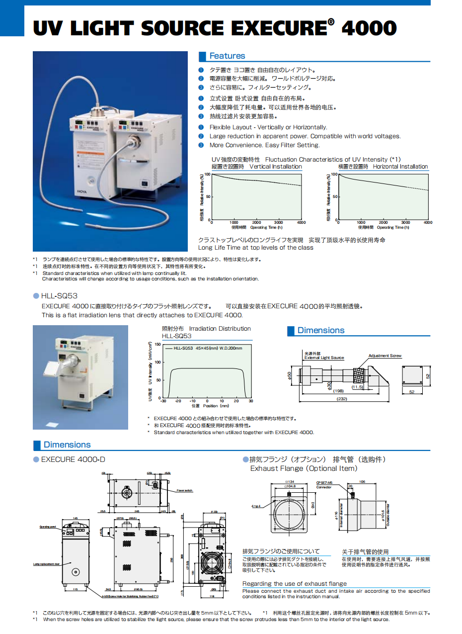 日本HOYA豪雅200W汞灯UV光源灯箱EXECURE 4000-D（可选接光纤和镜头以及集成线光实现宽波长固化效果） - 知乎