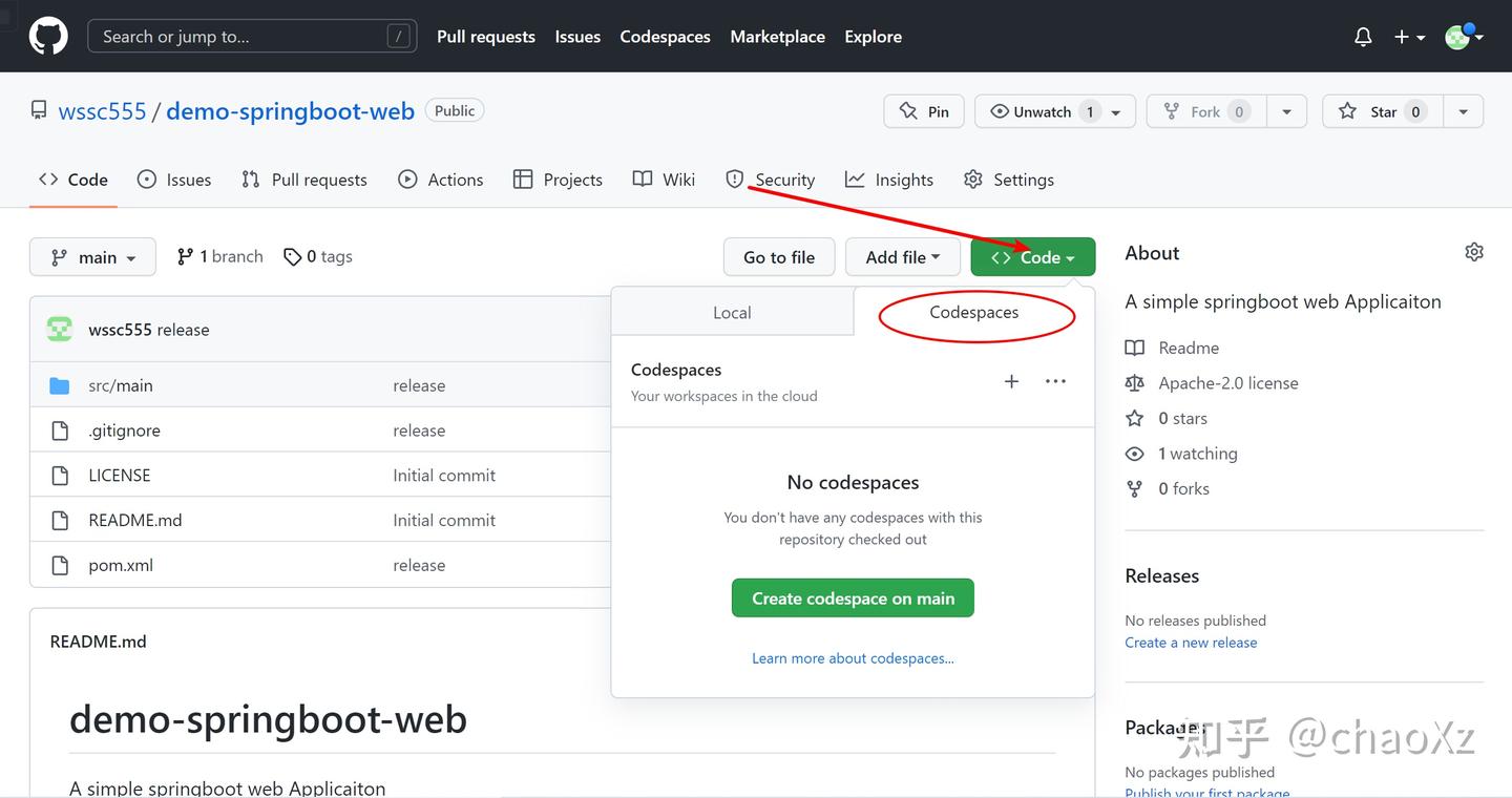 Github在线代码编辑器（codespaces）使用并启动Springboot项目 - 知乎