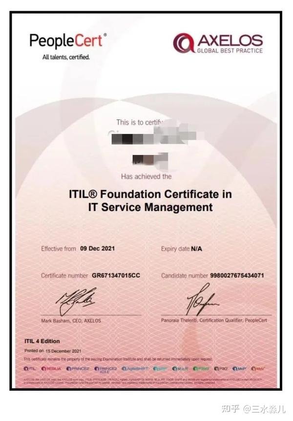 全球IT行业最抢手的资格认证之一！ITIL4认证 - 知乎
