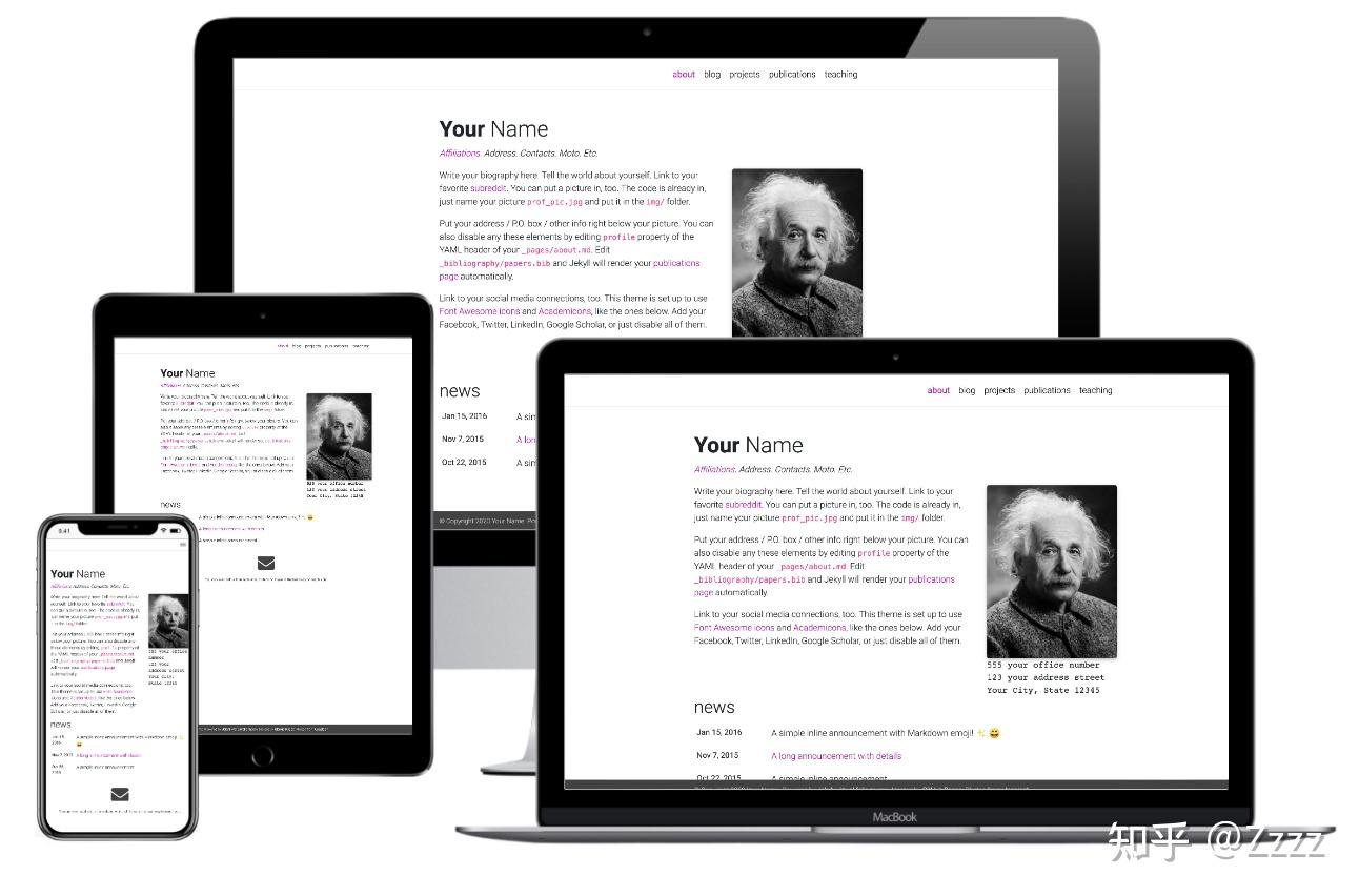【GitHub】用Jekyll模板快速制作github.io学术主页 - 知乎