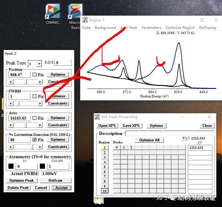 xpspeak双峰拟合基本操作（以镍为例） - 知乎