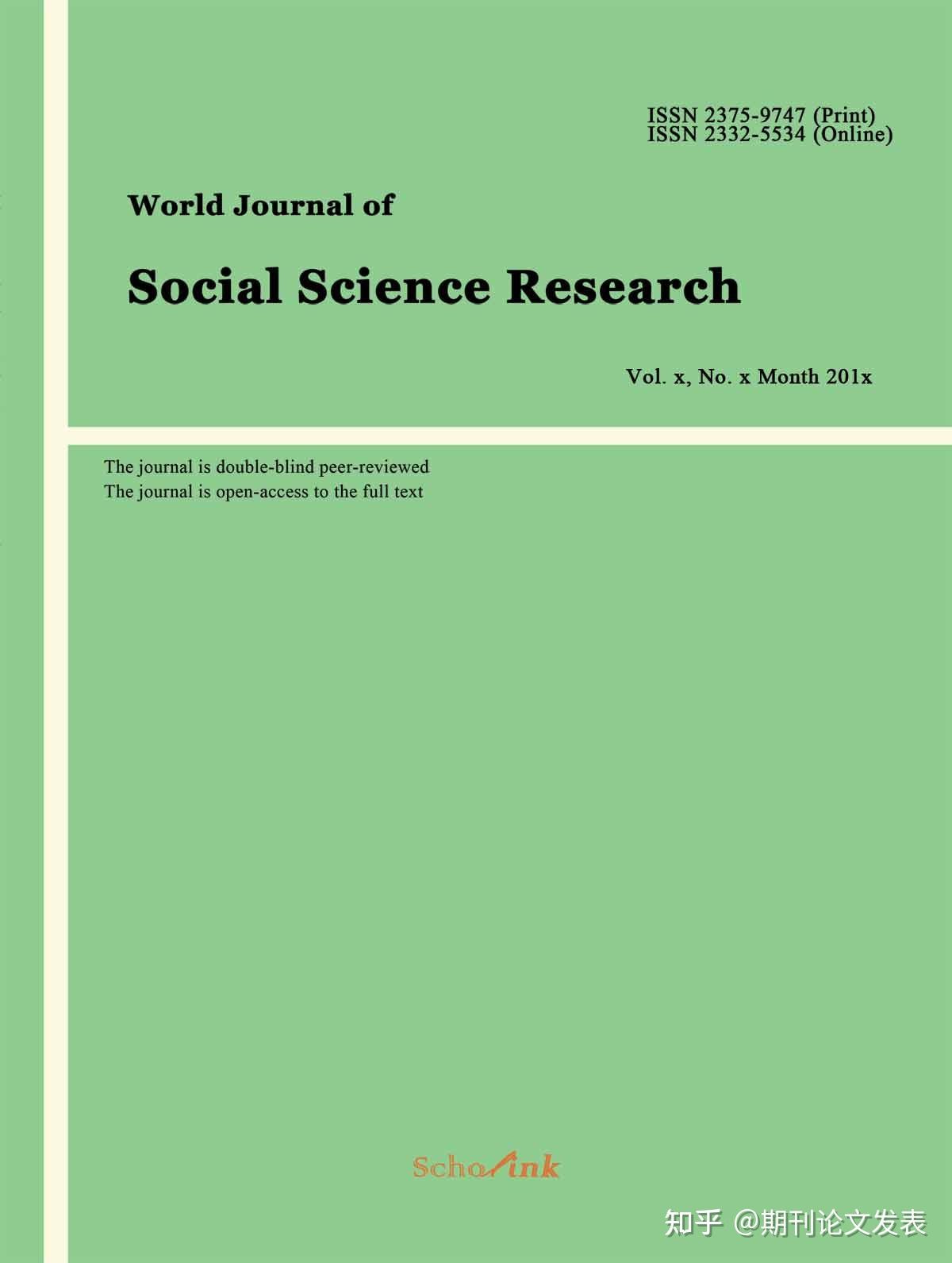 World Journal Of Social Science Research World Journal Of Social Science Research