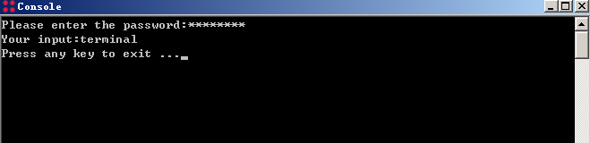 Win32::Console - 实现终端密码输入 - 知乎