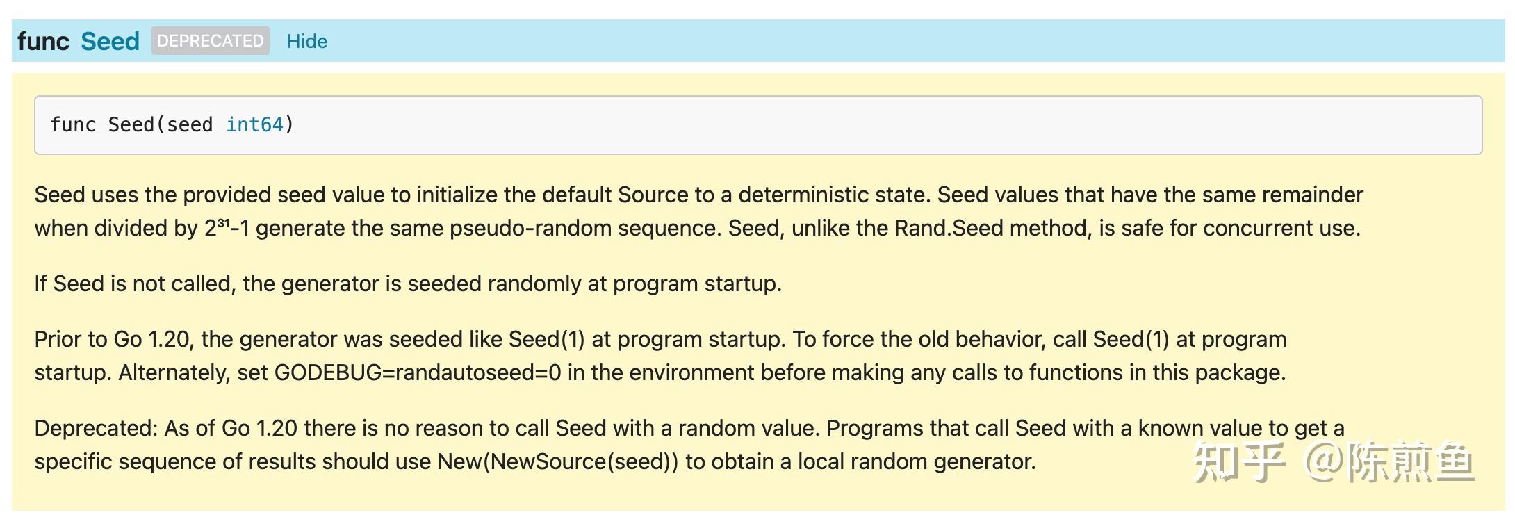 Go1.22 新特性：新的 math/rand/v2 库，更快更规范了！ - 知乎