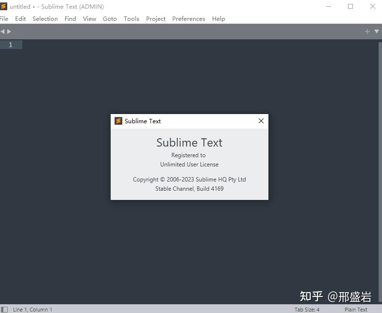 Sublime Text4简易注册方法 - 知乎
