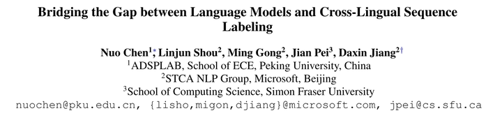 论文阅读|Bridging the Gap between Language Models and Cross-Lingual Sequence Labeling - 知乎