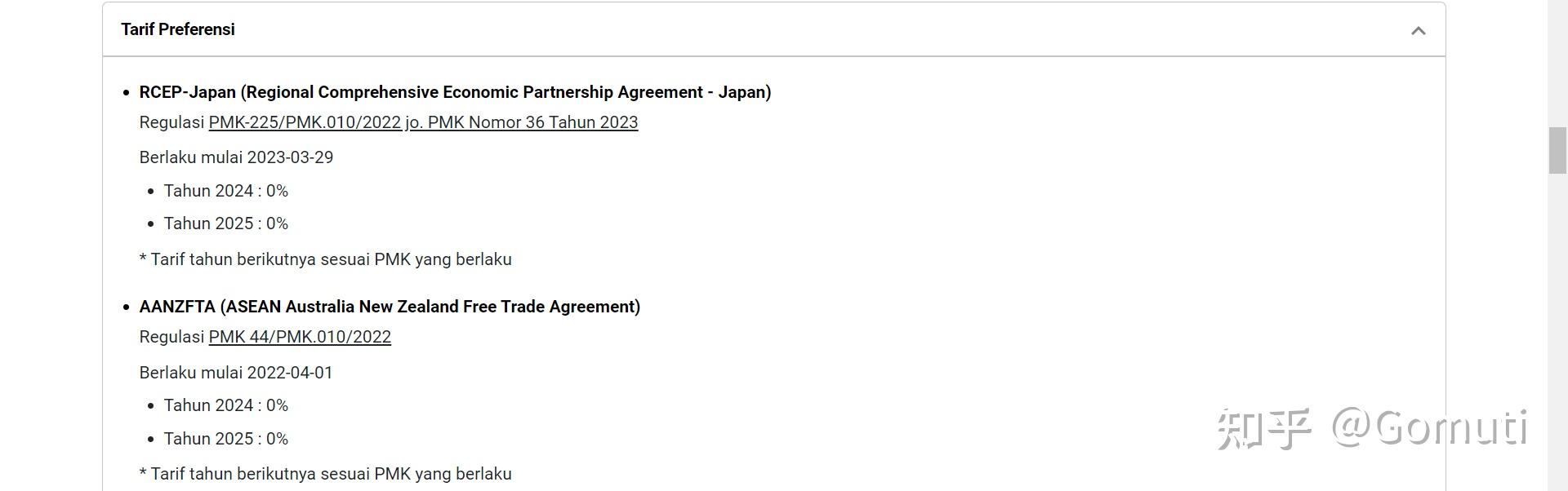 怎样在印尼政府INSW/INTR网站中查询某项商品相关的进出口规定？ - 知乎