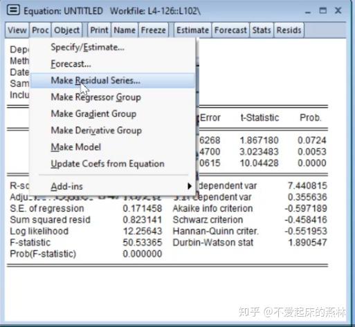 Eviews一些常用方法的操作（完结） - 知乎