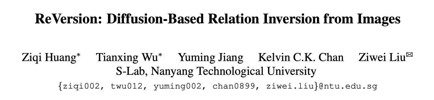 ReVersion｜图像生成中的 Relation 定制化 - 知乎