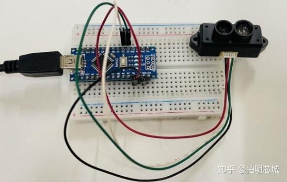 基于TFMini-S LiDAR激光雷达传感器和Arduino Nano开发板+JHD162A LCD显示器实现测距方案设计 - 知乎