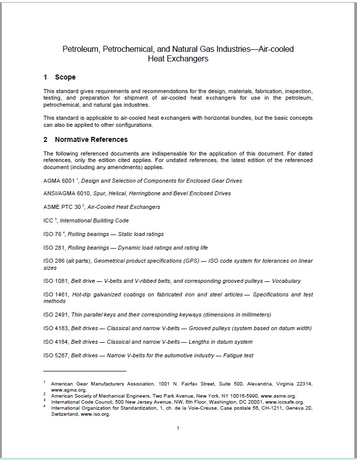 API Std 661 (R2024)【中文翻译+PDF原文】石油、石化及天然气工业-空冷式换热器，第七版 - 知乎