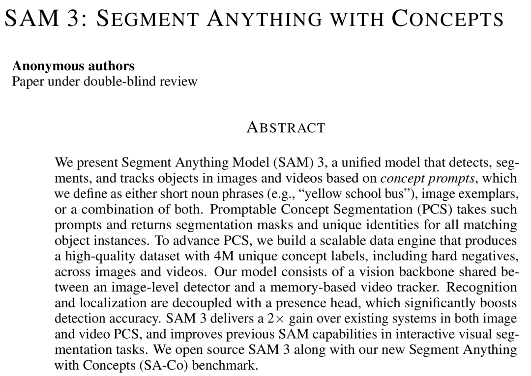 ICLR 2026惊现SAM 3，分割一切的下一步：让模型理解「概念」 - 知乎